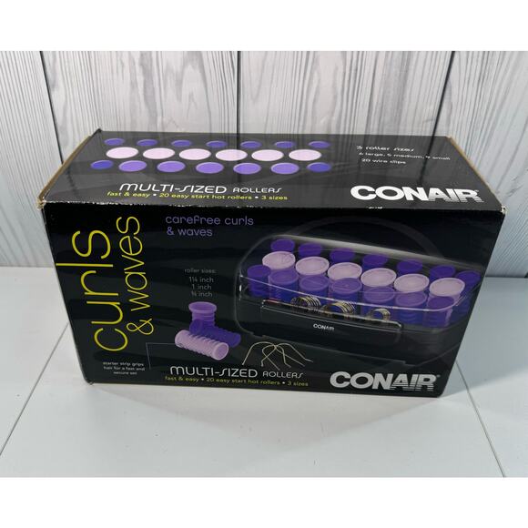 Conair | Hair | Conair Multi Sized Rollers 3 Sizes Fast Easy 2 Pack 14 ...